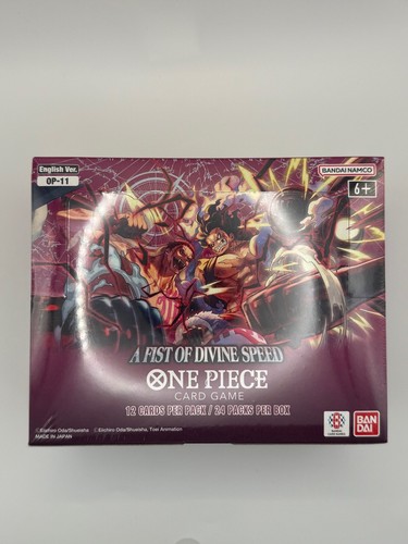 A FIST OF DIVINE SPEED OP11 Booster Box ONE PIECE Card Game Factory ...