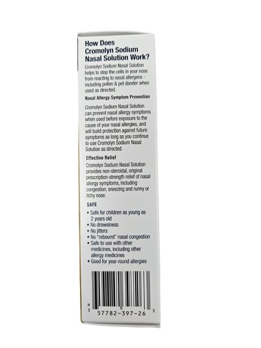 Cromolyn Allergy Nasal Spray 26mL (200 Sprays/bottle) ( 6 bottles ...