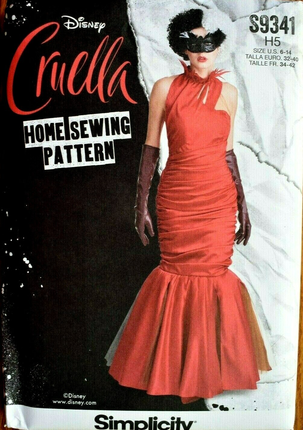 Simplicity Sewing Pattern S9341 H5 Size 6-14 Misses Costume Cruella ...