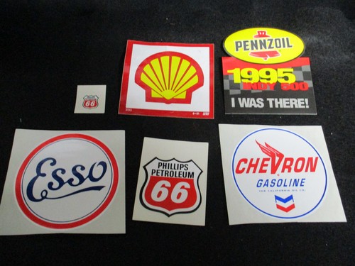 Lot of 6 Gas Pump Decals *Gas & Oil / GAS PUMP STICKERS / | eBay