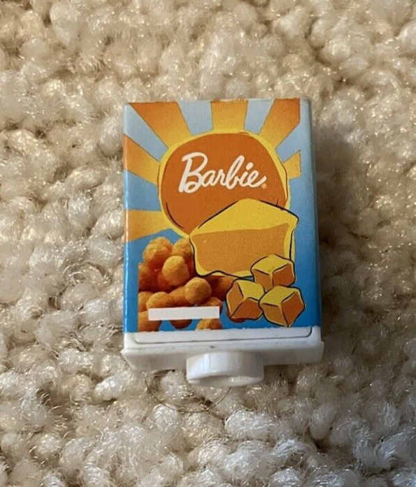 BARBIE doll CHEESE balls puffs BOX SNAPS IN food diorama kitchen ...