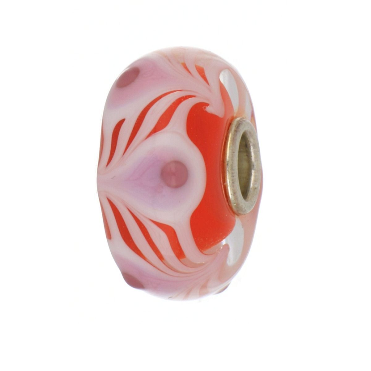 Trollbeads Unique Red And White Peacock Bead | eBay