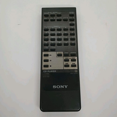 Genuine Sony RM-D506 5 Disc CD Player Remote Control for CDP-C505 | eBay