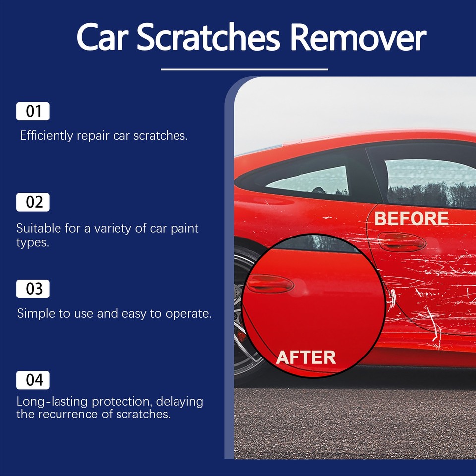 80G Car Scratches Remover for Mild Scratches In The Paint, with Sponge ...