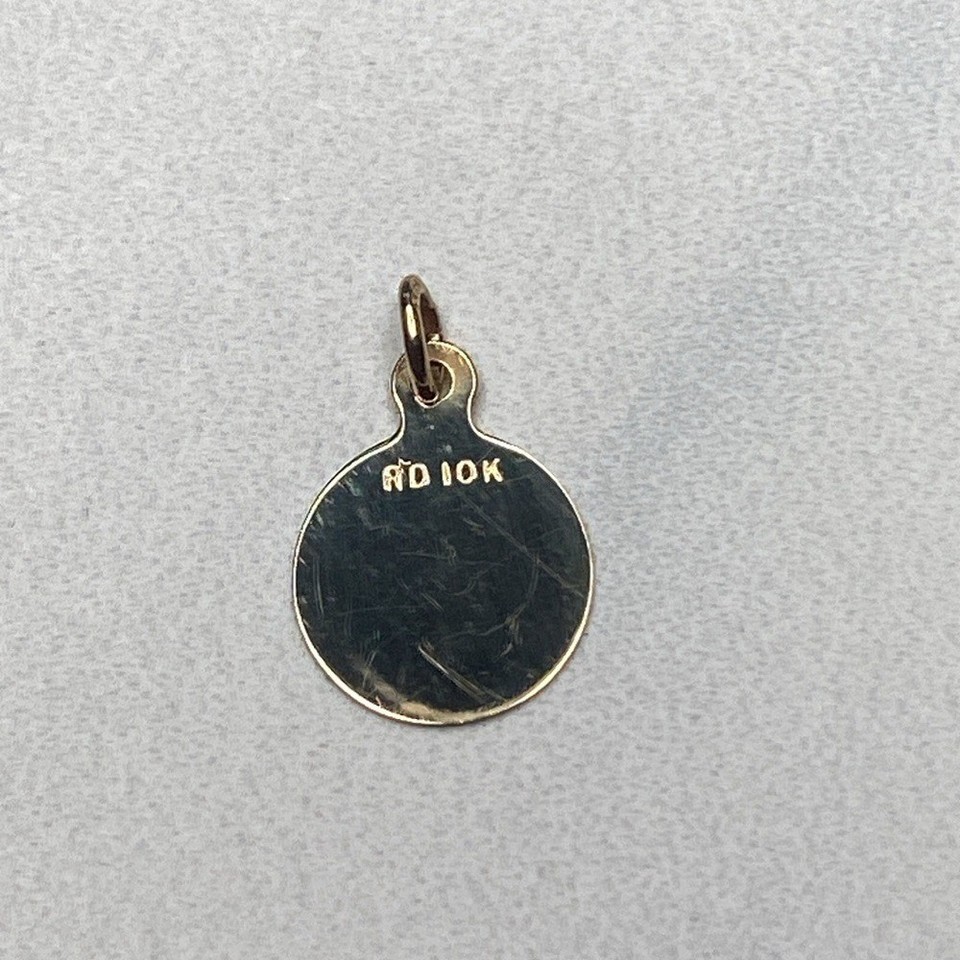 10K yellow gold scorpio scorpion pendant disc vintage | eBay