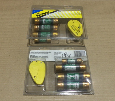 NEW LOT OF 2 COOPER BUSSMAN NON-EK NON CARTRIDGE FUSE EMERGENCY KIT W ...