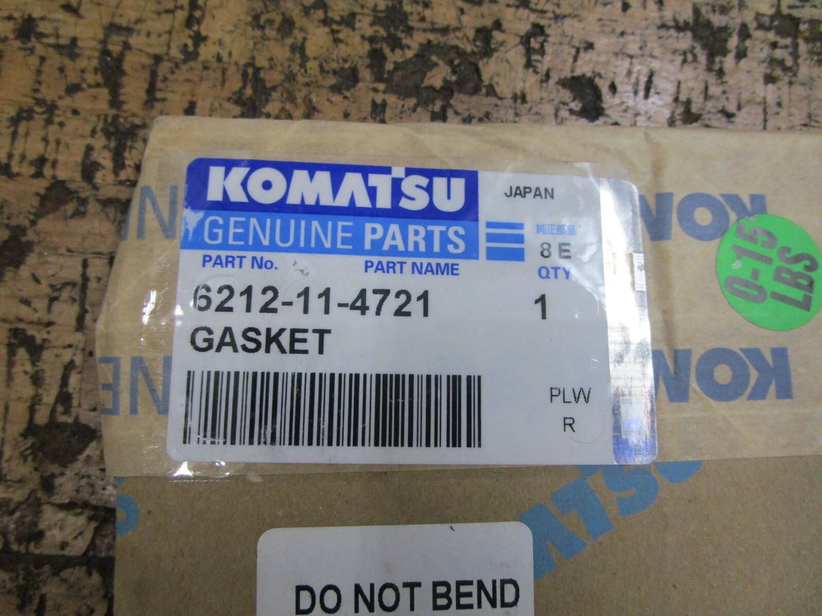 *NEW OEM* 0820 Komatsu Gasket 6212-11-4721 | eBay