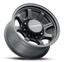 Set 4 16" Vision Off-Road 351 Flow Satin Black Wheels 16x8 8x6.5 Truck ...