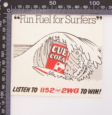 VINTAGE 2WG 1152 CUE COLA AUSTRALIA MELBOURNE RADIO ADVERTISING PROMO ...