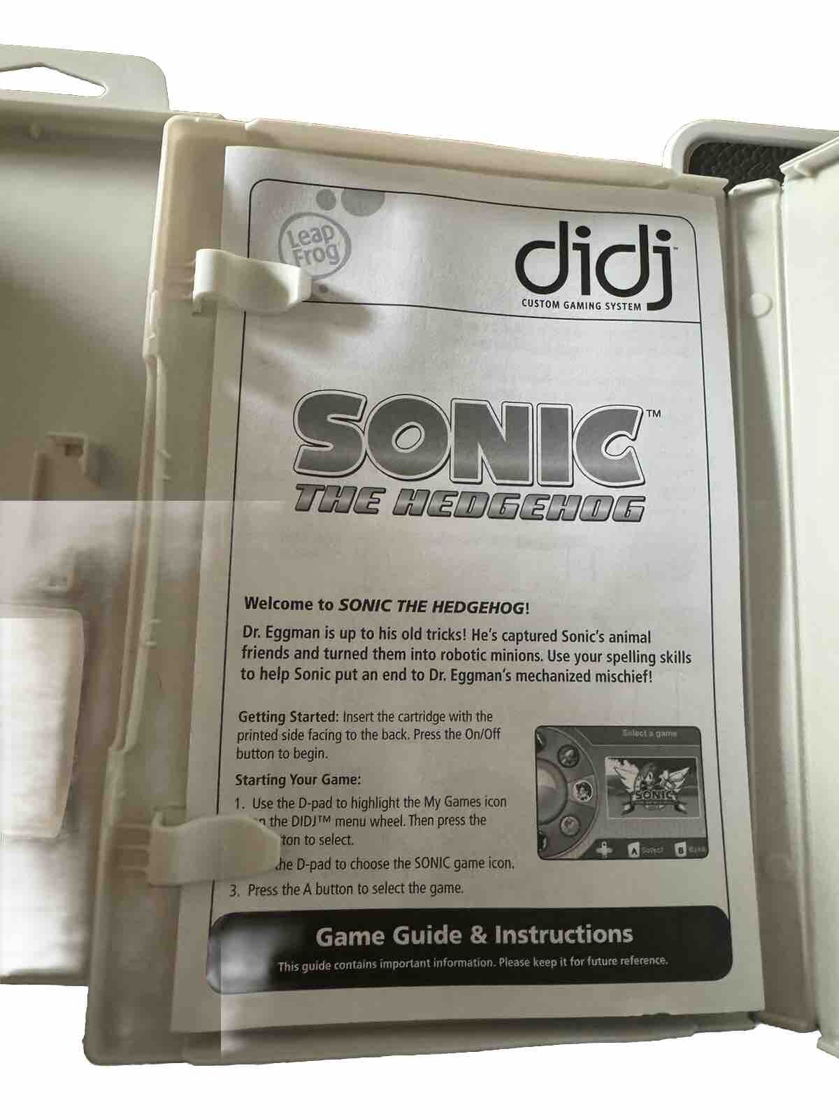 Lot of 3 Didj Leap Frog Tiki Tropics, Sonic, Nicktoons CASE ONLY NO ...