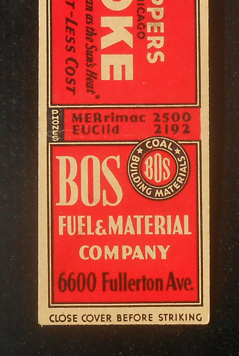 1930s Koppers Coke BOS Fuel Coal 6600 Fullerton Ave. Chicago IL Cook Co ...