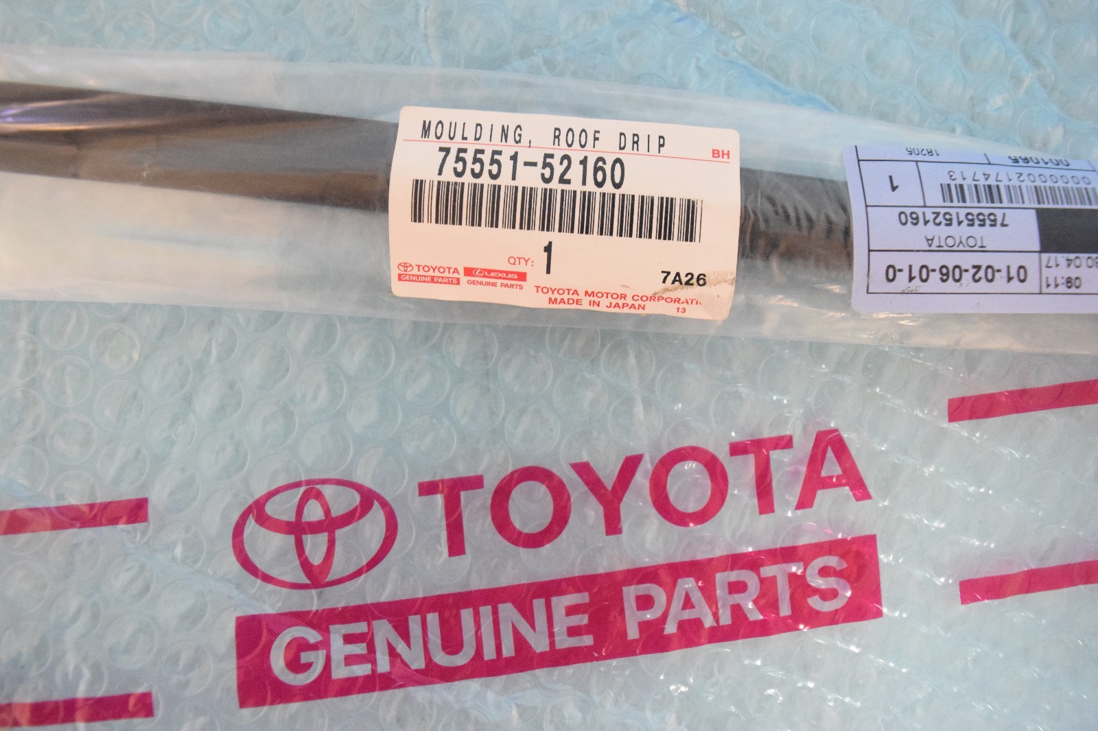 GENUINE TOYOTA 07-12 YARIS OEM (RH) PASSENGER SIDE ROOF DRIP MOLDING ...