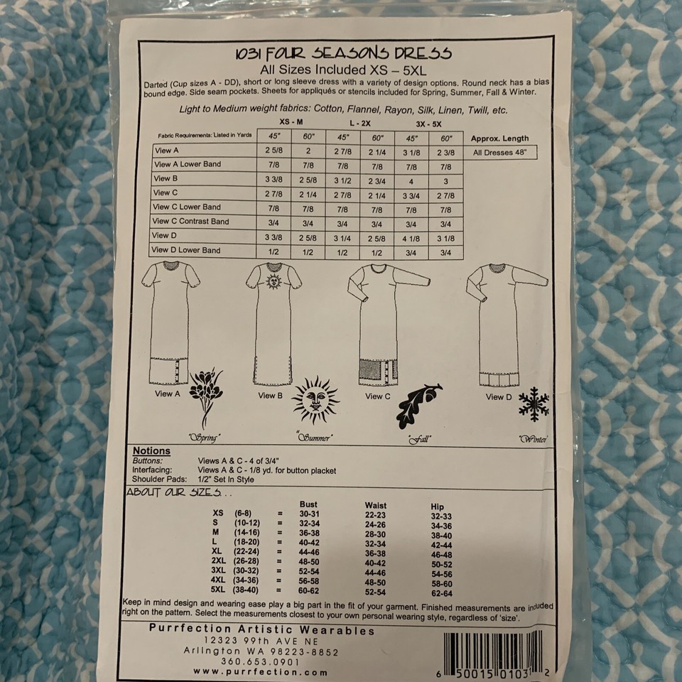 Vintage 90s Paw Prints Pattern 1031 Misses Four Seasons Dress XS-5XL ...