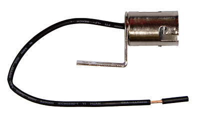 Bayonet Bulb Socket, BA15s base (1156-Style), Wired, 1-hole L-Flange ...