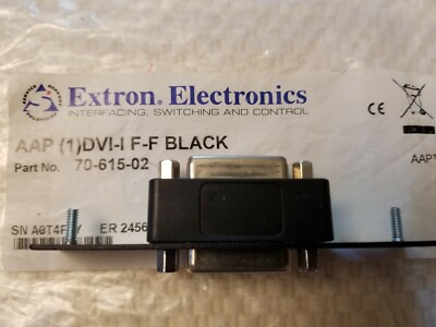 Extron AAP Black Interface Plate (1) DVI I (F-F) (70-615-02) | eBay