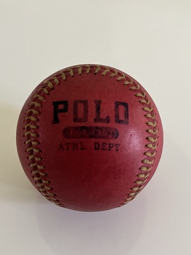 Vintage VTG Polo Ralph Lauren Spell Out Red Leather Collector's ...