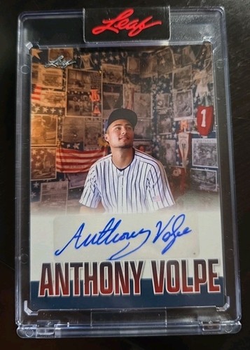 ANTHONY VOLPE SIGNED 2023 LEAF REIMAGINED ROOKIE YANKEES AUTO CARD #RI ...