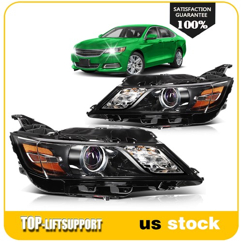 Fits 2014-2020 Chevy Impala Headlights Assembly Black Housing Left ...