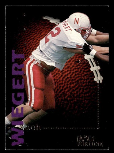 Zach Weigert 1995 Sports Heroes Fame & Fortune Card #94 Nebraska | eBay