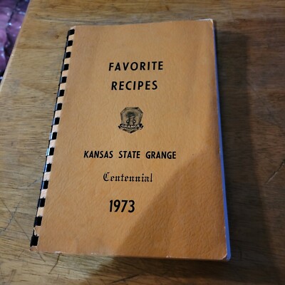 Topeka KS vintage 1973 Kansas State Grange Centennial Cookbook | eBay
