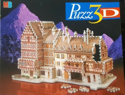 PUZZ 3D BAVARIAN MANSION GREAT 3D BUILDING JIGSAW PUZZLE BY MB COMPLETE ...