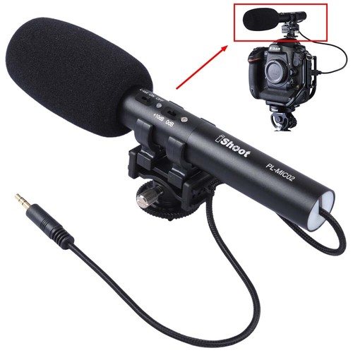 DC/DV Stereo 3.5MM Microphone MIC for Nikon D6/D5/D4S/D850/D810/D800 ...
