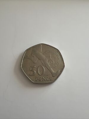 2004 CIRCULATED 50p ROGER BANNISTER runner Fifty Pence coin Elizabeth ...