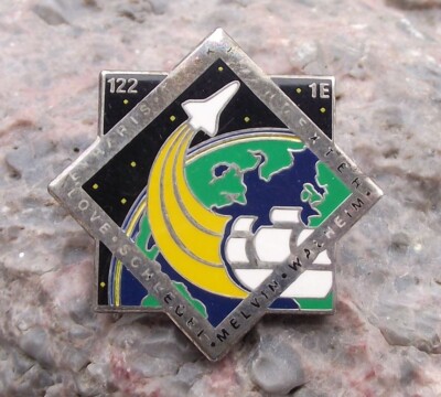 Official NASA Space Shuttle Mission STS 122 Pin Badge from Personal ...