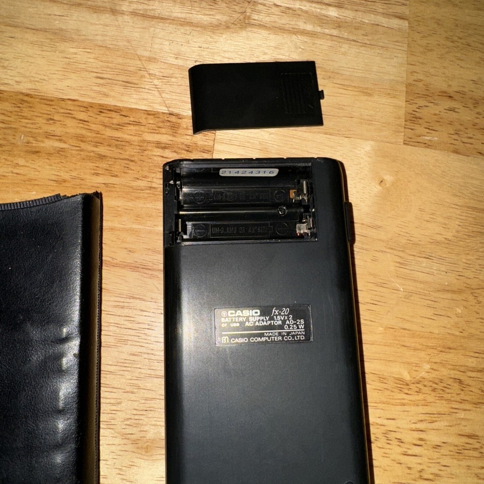 Vintage Casio FX-20 Scientific Calculator Made In Japan Circa 1975 | eBay