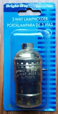 SET OF 2 BRAND NEW 3-WAY LAMP SOCKETS, CONVERT YOUR LAMP TO 3-WAY ...