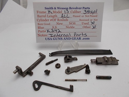 K242 Smith and Wesson K Frame Model 13 Revolver Internal Parts Blue ...