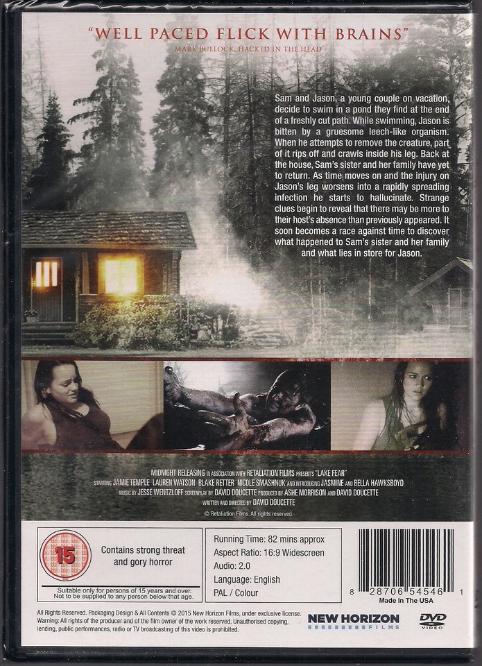 Lake Fear (DVD 2015 Widescreen) New & Sealed FREE SHIPPING 625828644566 ...