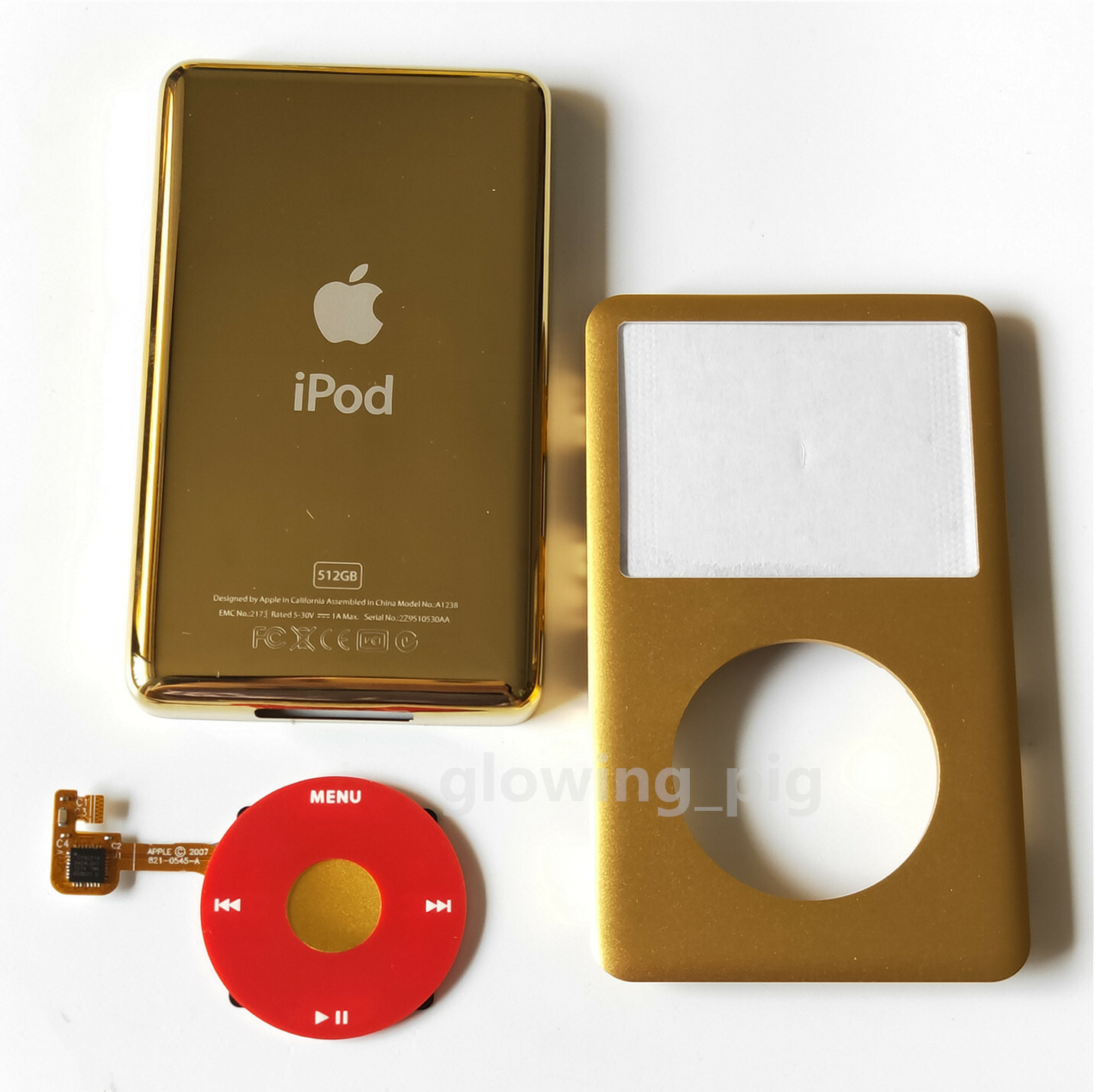Faceplate Housing &Clickwheel & Back Cover For iPod 5，6，7th Gen Classic ...