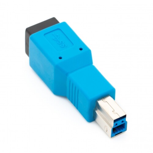 USB 3.0 Adapter Type B Plug to Type B Socket Cable in Blue | eBay