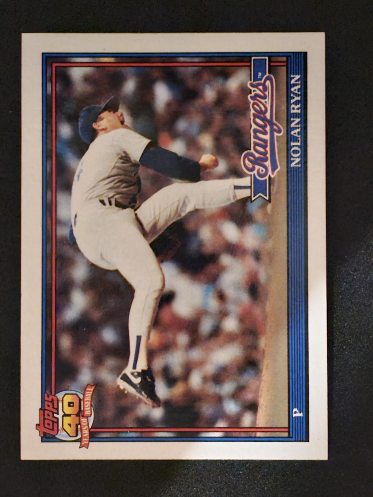 Nolan Ryan 1991 Topps Baseball Card #1 Texas Rangers MLB HOF | eBay
