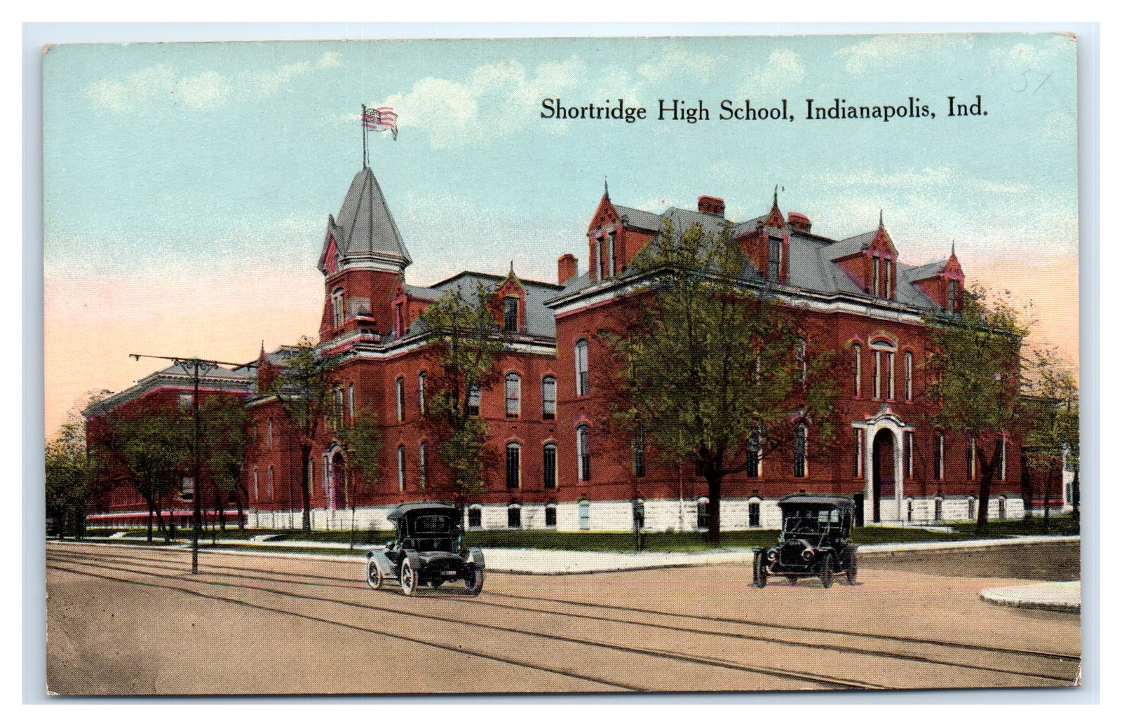 Indianapolis, IN Postcard- SHORTRIDGE HIGH SCHOOL INDIANAPOLIS IND | eBay