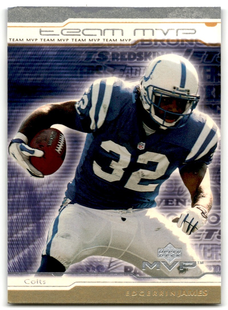 2001 Upper Deck MVP Team Edgerrin James Indianapolis Colts #MVP4 | eBay