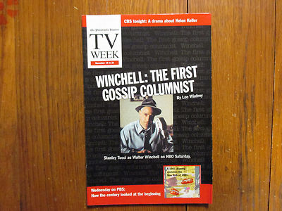 Nov 15-1998 Philadelphia Inquirer TV Week Magazine(STANLEY TUCCI/WALTER ...