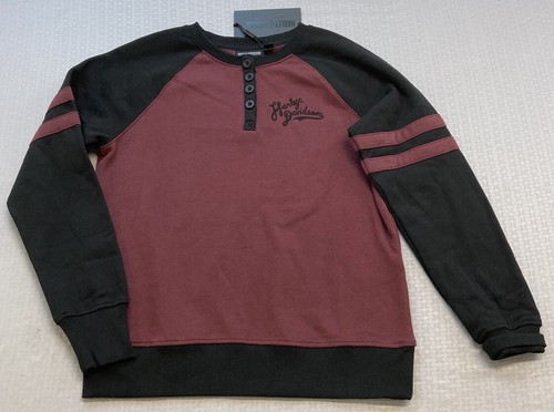NEW HARLEY DAVIDSON 96395-23VW XS Women's Open Road Pullover Tawny Port ...