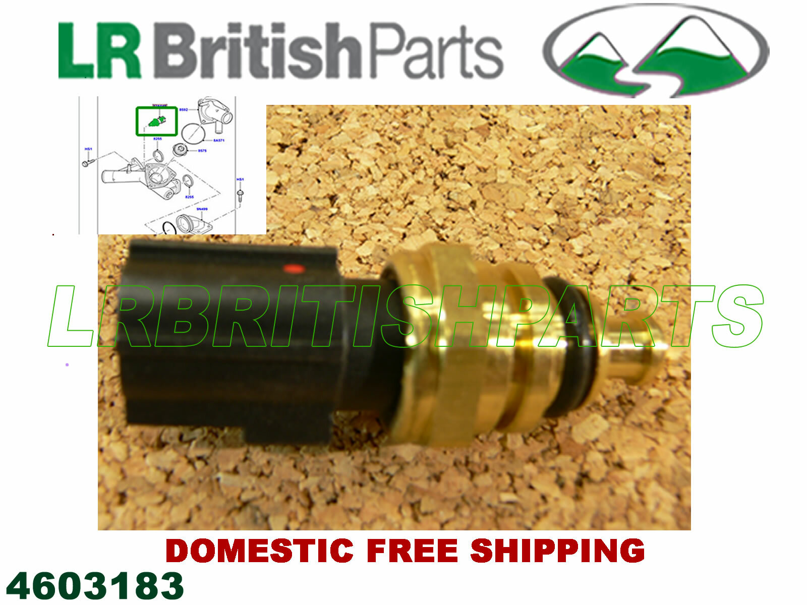 LAND ROVER COOLANT TEMPERATURE SENSOR R ROVER 06-09 LR3 SPORT 05-09 ...