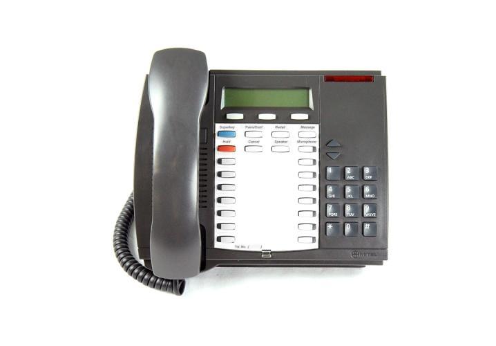 Lot of (5) Refurbished Mitel Superset 4025 Display Phone Dark Grey 9132 ...