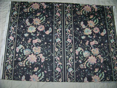 Vtg Fabric - 1986 Janice Lachman / Sterling Prints - ALBA FLORAL -2 ...