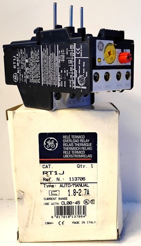 GE RT1J 690 V AC 1.8-2.7 A Adjustable Overload Protection Relay | eBay