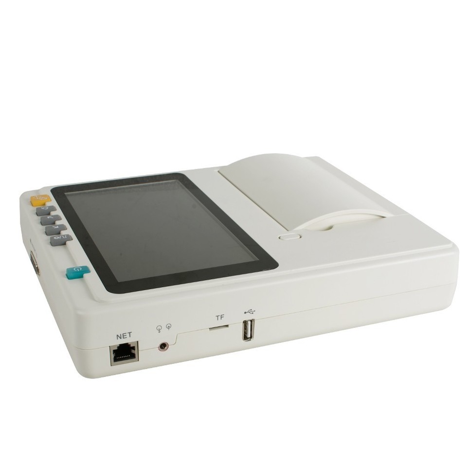 USA Portable ECG Heart Monitor/Electrocardiograph EKG Machine/Printing ...