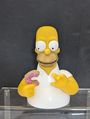 The Simpsons Homer Simpson with Donut Bust Coin Bank | eBay