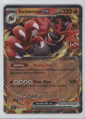 Incineroar ex Pokemon SV05: Temporal Forces #034 | eBay