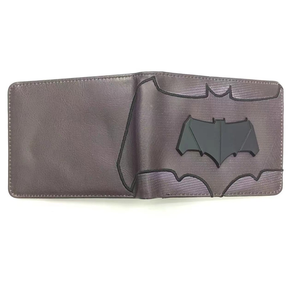 DC BATMAN LOGO Cartoon PU Leather Wallet With Card Holder Bi-Fold Purse ...