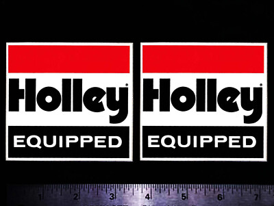HOLLEY Equipped - Set of 2 Original Vintage Racing Decals/Stickers - 3. ...