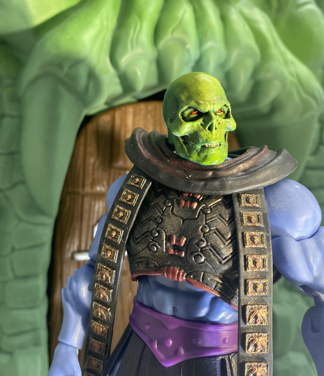 Motu Masterverse Custom Despot Skeletor Hoodless (green) Head | eBay