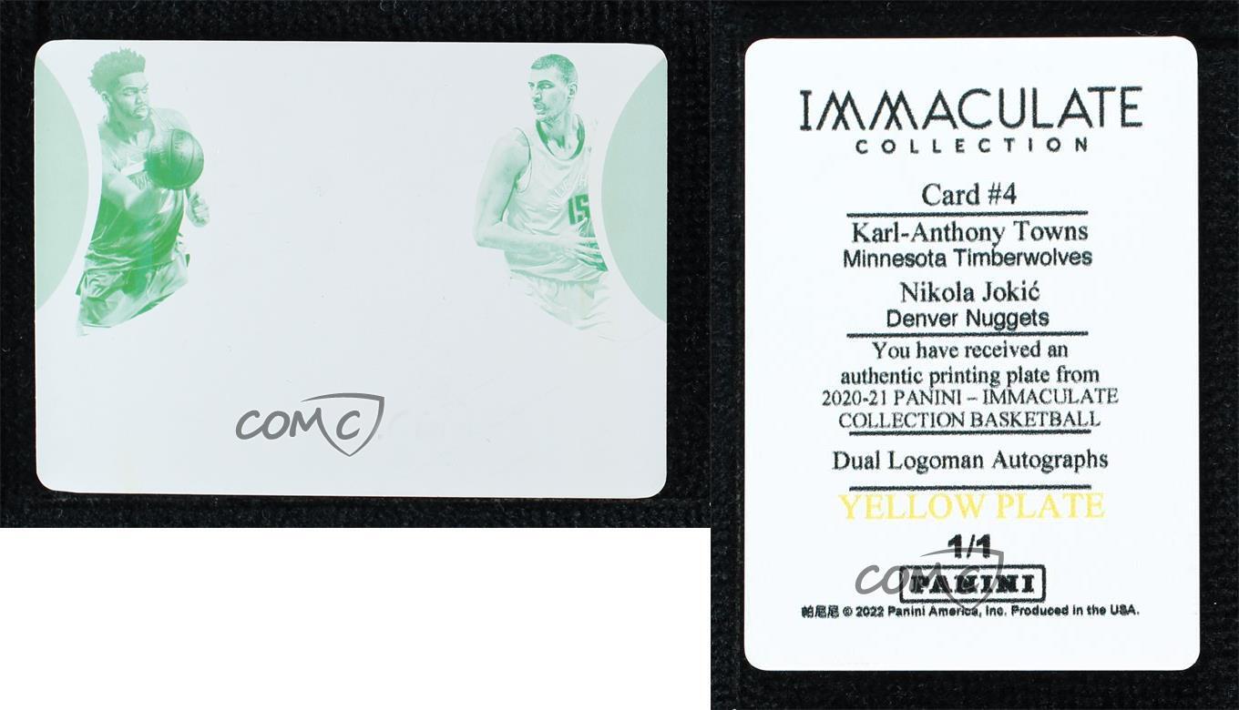 2020-21 Panini Immaculate Collection - Dual Logoman Autographs Printing ...